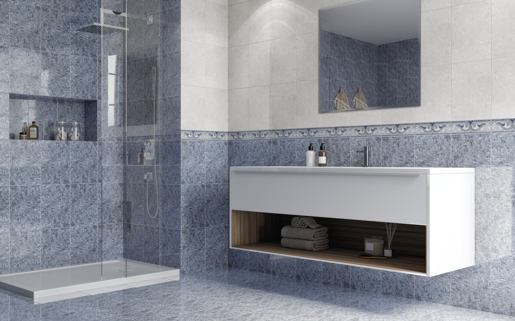 Azulejo Cairo Azul – Acabados Finos Tamayo