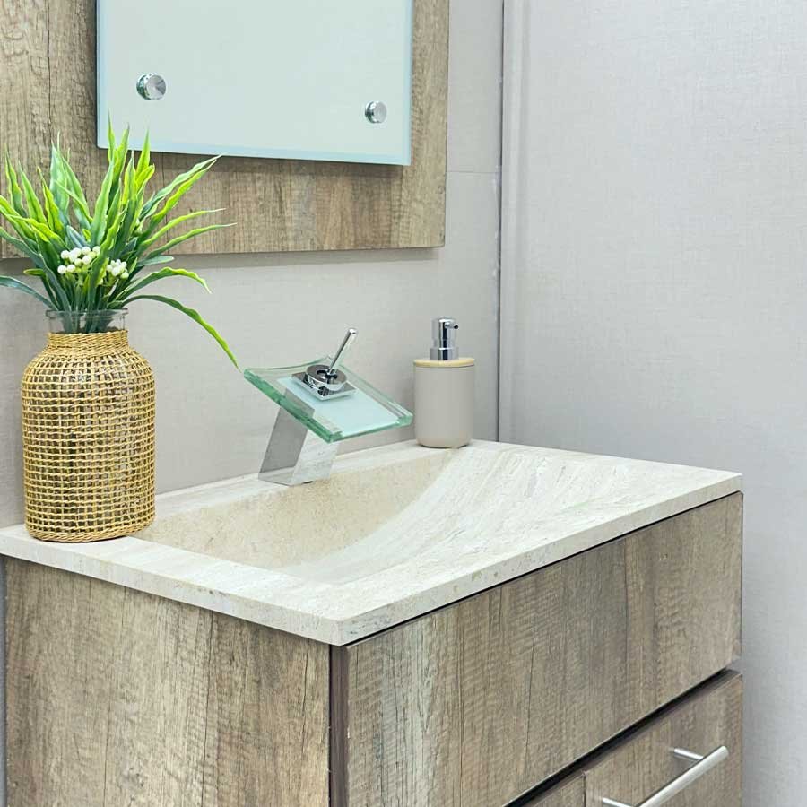 Lavabo Dubai Travertino – Acabados Finos Tamayo