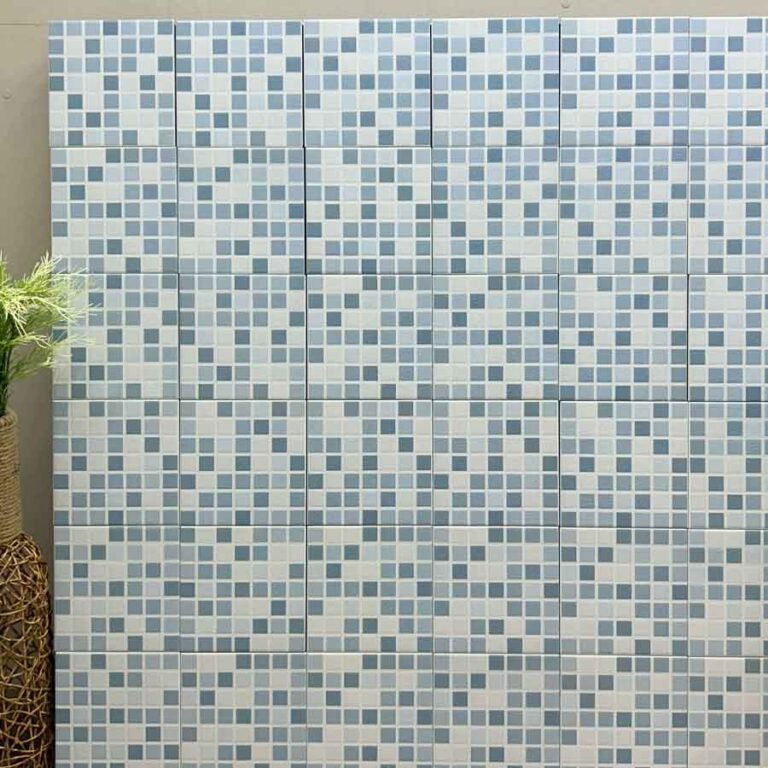 Azulejo Rubik Azul – Acabados Finos Tamayo