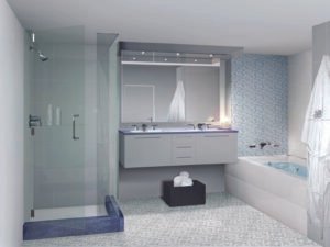 Azulejo Rubik Azul – Acabados Finos Tamayo